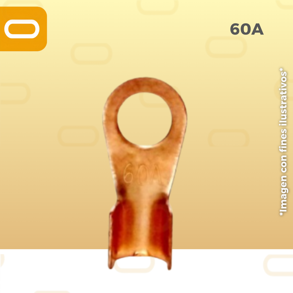 Terminal para Cable de Batería 60A | Conectores | Una unidad Terminal